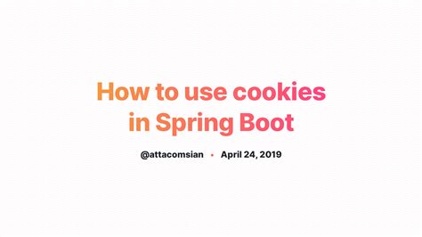 how to use cookies in spring boot