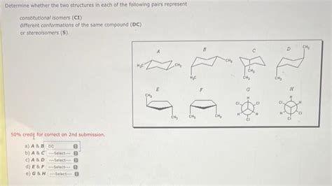 Solved Determine Whether The Two Structures In Each Of The