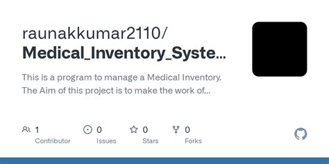 github raunakkumar2110 medical inventory system python this is a
