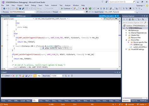 using the dma controller on stm32 devices visualgdb tutorials