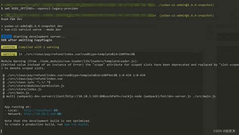 npm install命令给vue前端项目安装依赖时常见问题以及解决思路 set node options openssl legacy