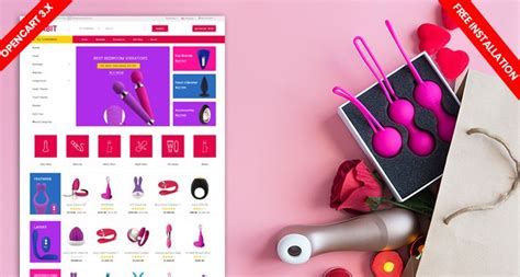 opencart rabit sextoys and adult lingeris ecommrce website template