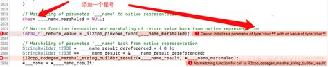 cannot initialize a parameter of type char with cannot initialize