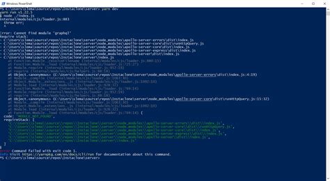 windows how to solve it internal modules cjs loader js 883