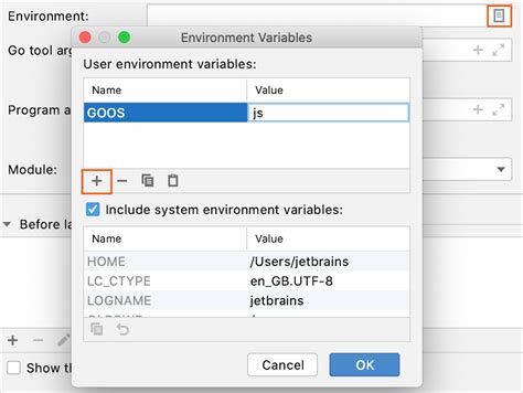 create and edit run debug configurations help goland
