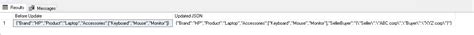 modifying json data using json modify in sql server