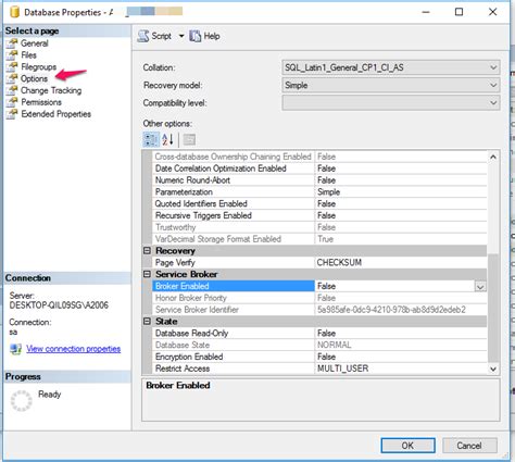troubleshooting upgrade error sql server service broker