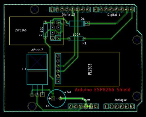 arduino esp8266 test shield details