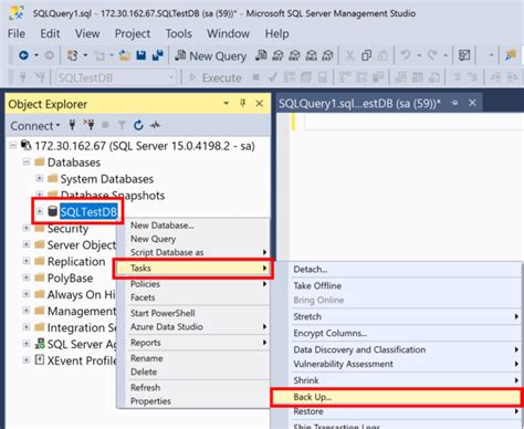 how to restore analysis services database in sql server using sql