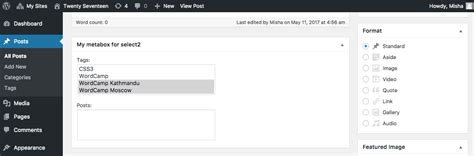 how to use select2 in wordpress ajax example
