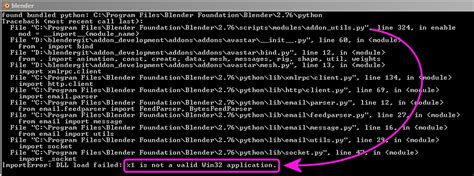 python errors — blender manual