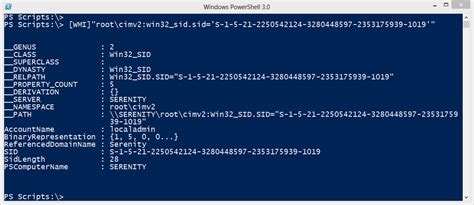 resolving sids with wmi wsman and powershell the lonely