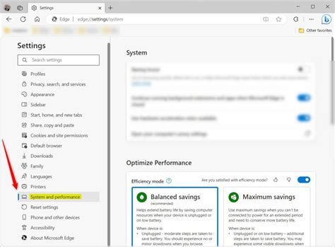 Optimize Battery Life In Microsoft Edge Balanced Vs Maximum Savings