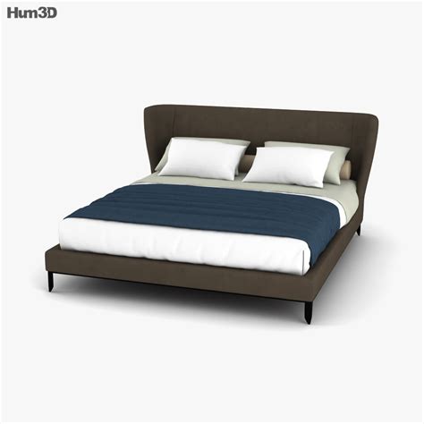 Poliform Gentleman Bed 3d Model Download In Max Obj Fbx C4d
