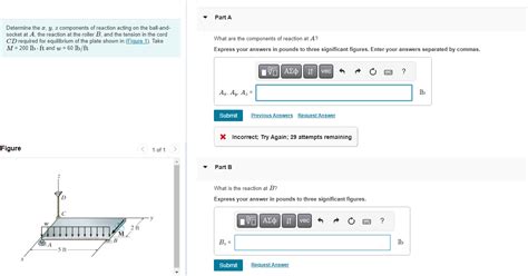 [solved] Determine The X Y Z Components Of Reaction Act