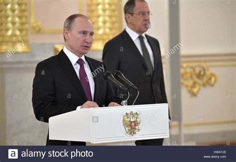 Russian President Vladimir Putin Addresses Ambassadors During The