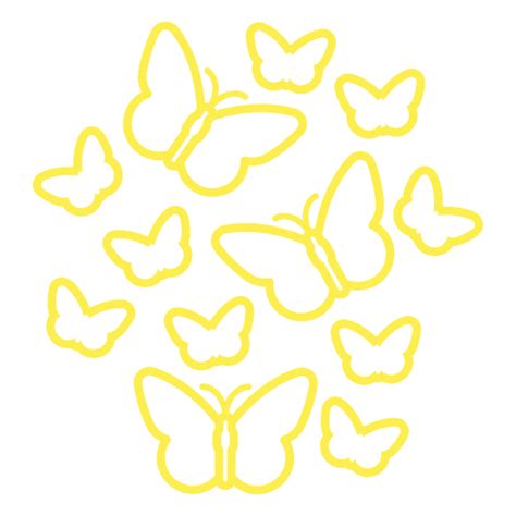 Butterflies Swarm Png