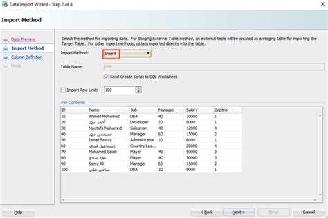 how to load csv file into oracle table using sql developer import csv