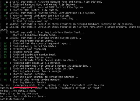 boot into rescue mode or emergency mode in ubuntu ostechnix