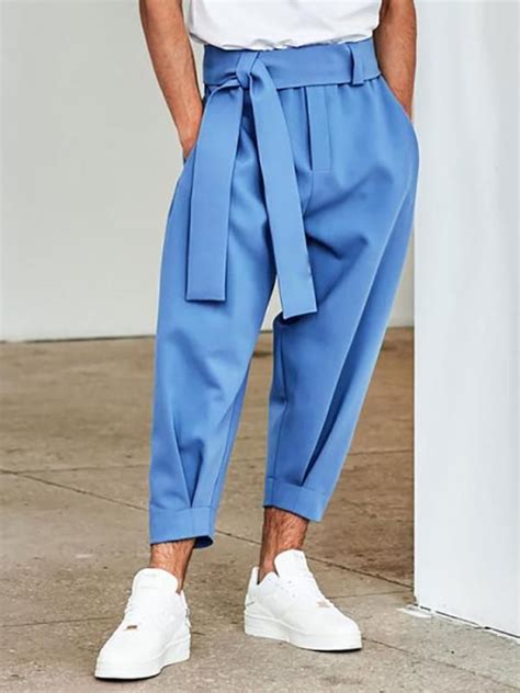 Incerun Mens Casual Solid Color Loose Pants Skuh95615 Designer
