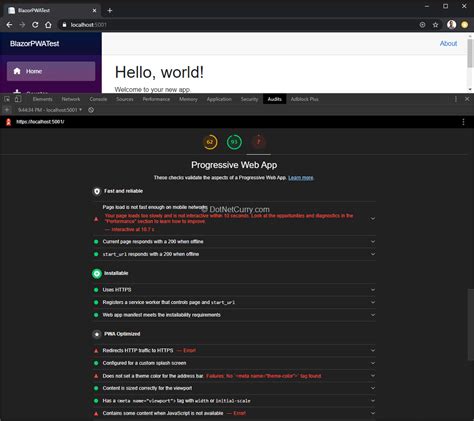 progressive web applications from zero to hero blazor asp core