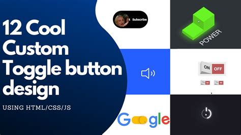 12 custom toggle button designs to try out html css javascript