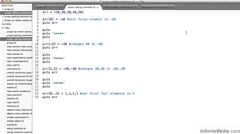 ruby on rails tutorial arrays in ruby youtube