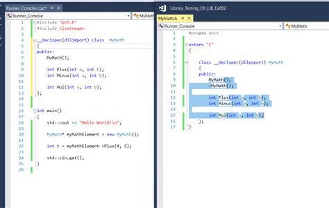 c how to create instance of some class that define in other dll lib