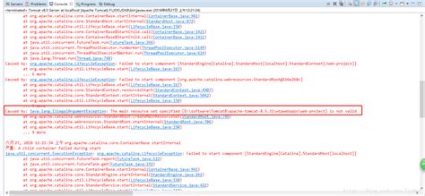 server tomcat v8 5 server at localhost failed to start 谜语 博客园