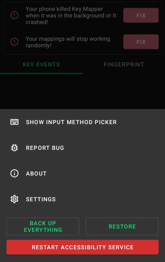 Report Issues Key Mapper Documentation