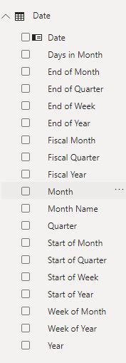 all in one script to create date dimension in power bi using power