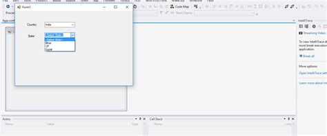 perform cascading combobox in windows forms using c languagetechfunda