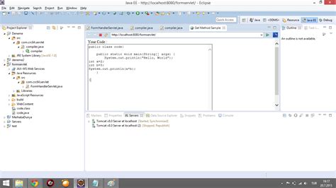 tomcat how to compile and run java code that contains