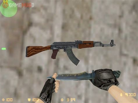 Csgo Ak 47 Pack With Cs 1 6 Anims Cs 1 6 Skins Weapons Ak 47 Gamemodd