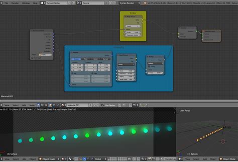 blender internal render engine how to create lighting for an led