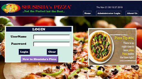pizza management system in python with source code source code and projects