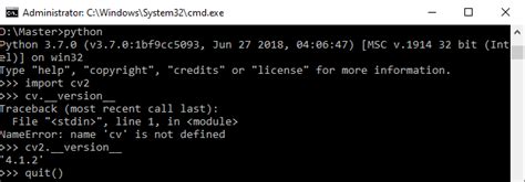 cara melakukan instalasi opencv yang terintegrasi dengan python 3 7 di