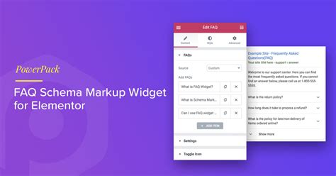 elementor faq widget faq schema markup elementor widget