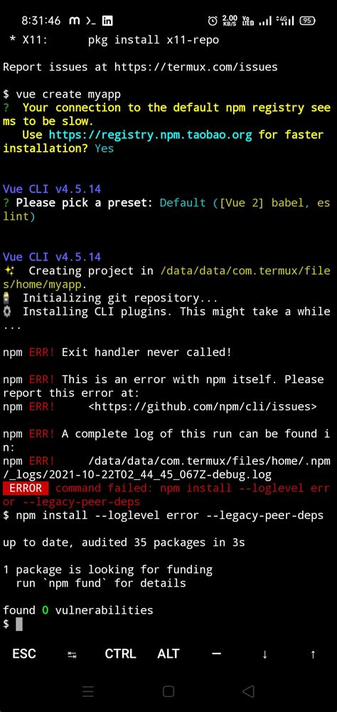 npm err exit handler never called · issue 3931 · npm cli · github