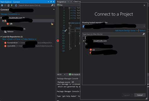 sourcelink authentication error when using microsoft