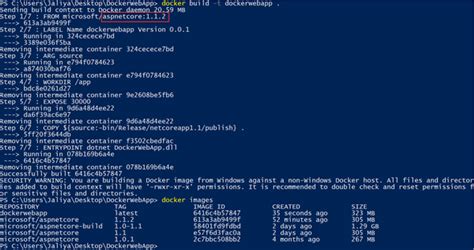 jaliya s blog running asp core mvc application inside a docker