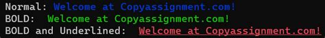 print colored text output in python copyassignment