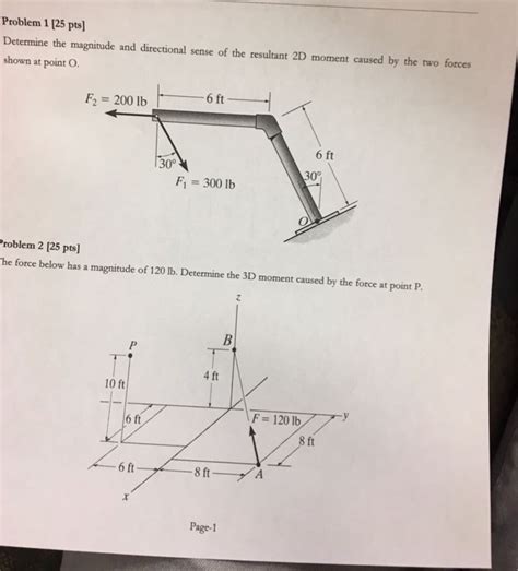 Solved Determine The Magnitude And Directional Sense Of The