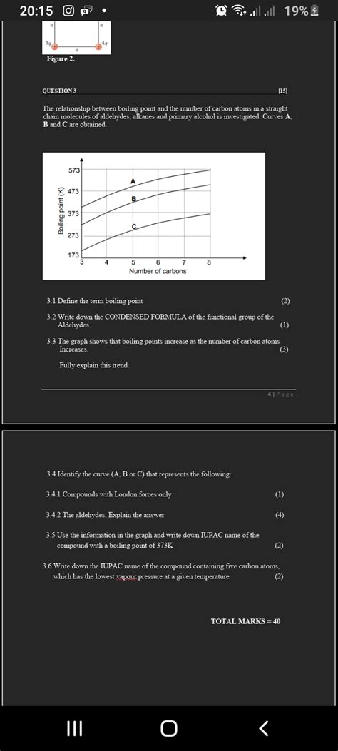 Solved The Relationship Between Boiling Point And The Number
