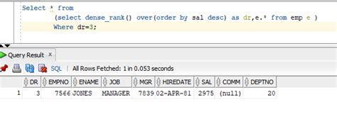 retrieve 2nd or 3rd highest salary in sql oraclesql