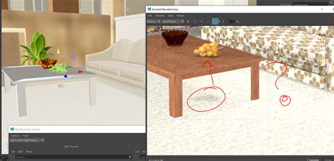 solved object is casting shadow through right another object onto