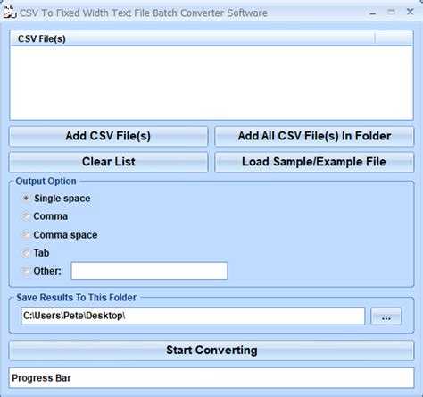 csv to fixed width text file batch converter software