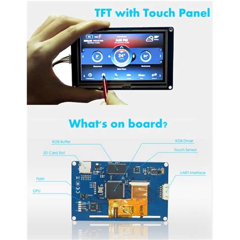 2 8 inch nextion hmi lcd tft touch display panel for