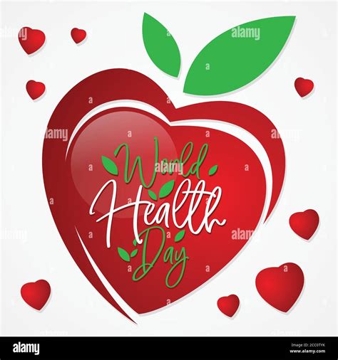 Carta Vectorial Del Día Mundial De La Salud Con Símbolo De Icono De