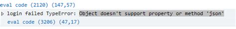 typescript object doesn t support property or method json